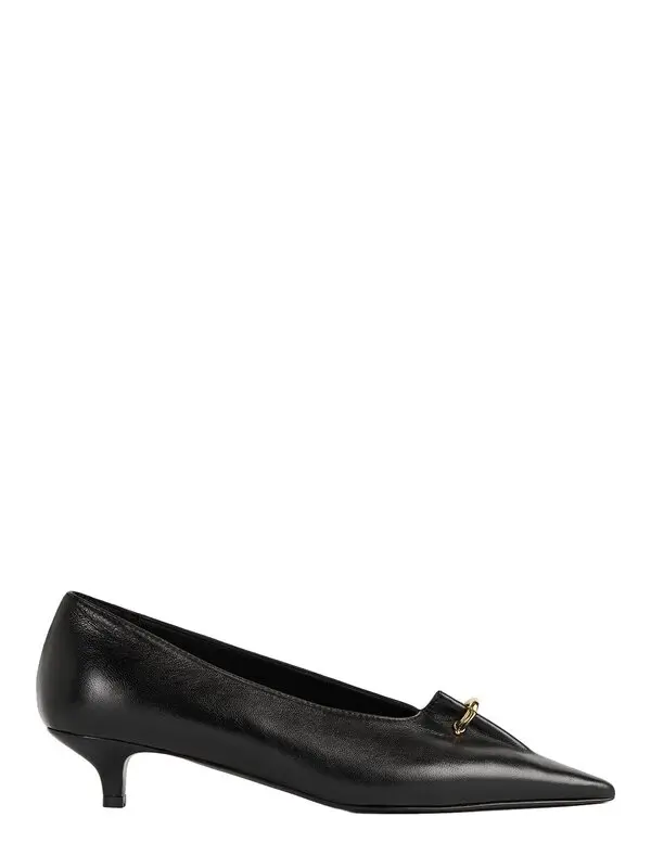 TOTEME Pierced Nappa Pumps - Black