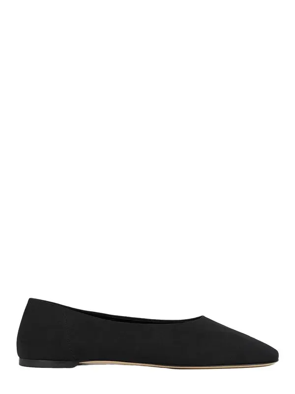 TOTEME Slip Jersey Ballerinas - Black