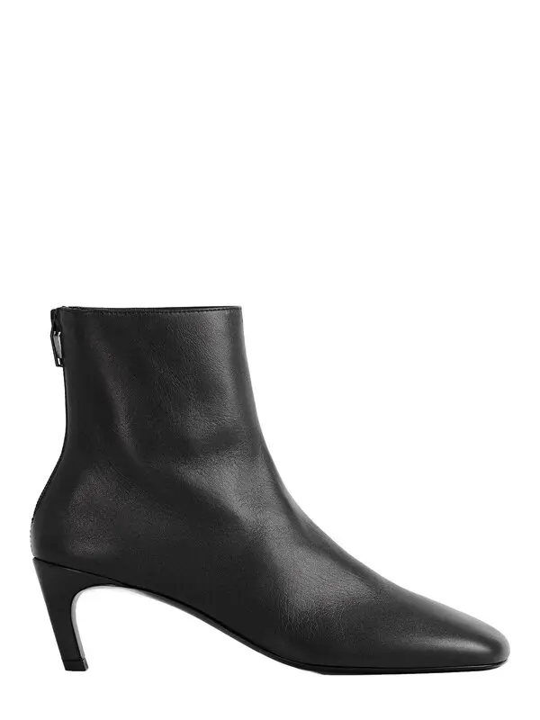 TOTEME Nappa Mid-heel Boots - Black