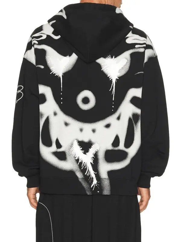 Y3 Gfx Ft Zip Hoodie - Black