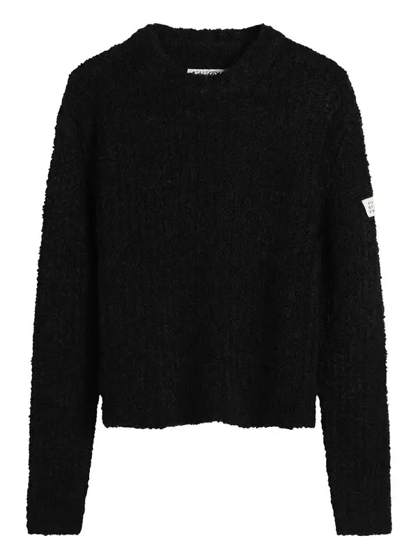MAISON MARGIELA Textured Rib Knit Jumper - Black