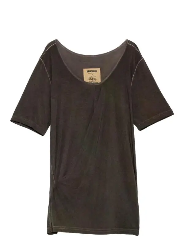 UMA WANG Twist Detail T-shirt - Brown