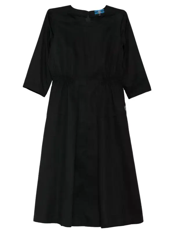 AGNES B. Logo Patch Dress - Black