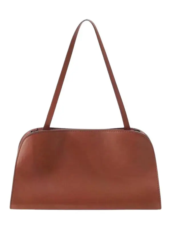 THE ROW Leather Peggy Convertible Clutch Shoulder Bag - Red