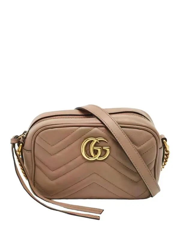 Gucci Gg Marmont Matelassé Camera Shoulder Bag - Neutrals