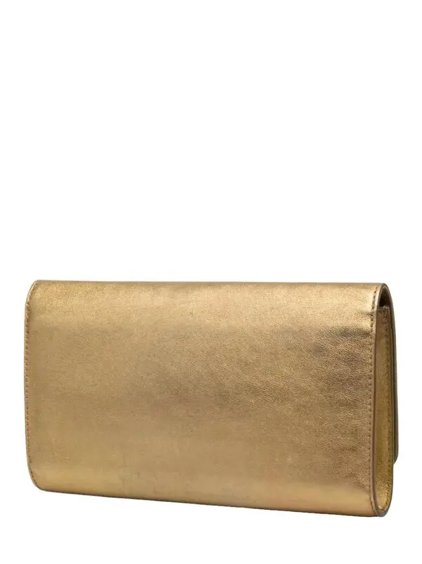 LOUIS VUITTON Metallic Calfskin Louise Clutch Bag - Gold