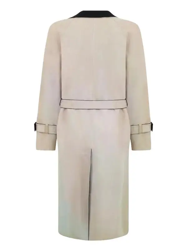 MOORER Belted Notch-lapel Coat - Neutrals