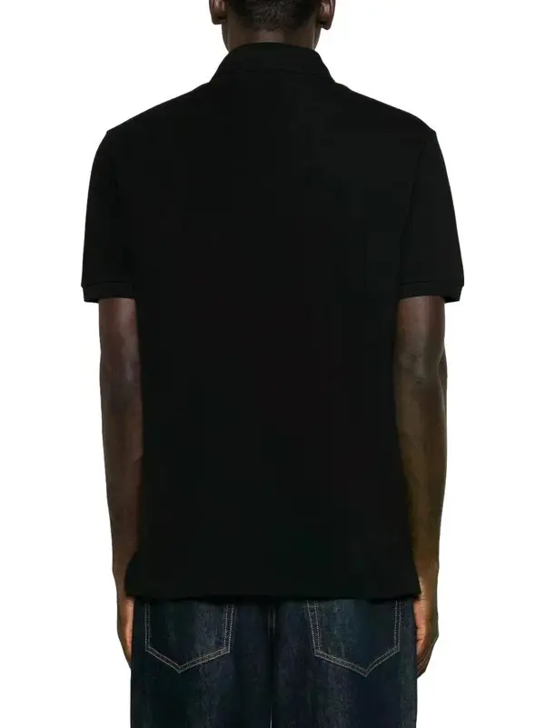 Etro Pegaso-embroidered Polo Shirt - Black