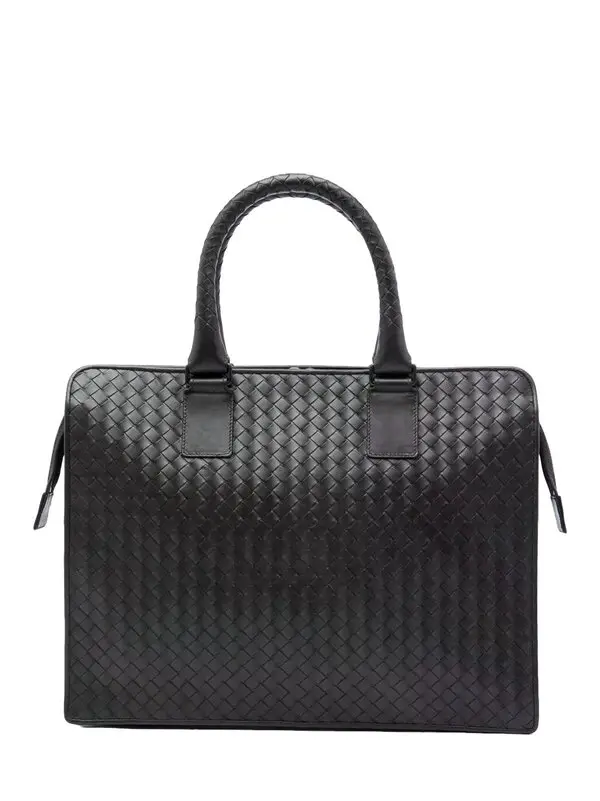 Bottega Veneta Nappa Intrecciato Business Bag - Brown