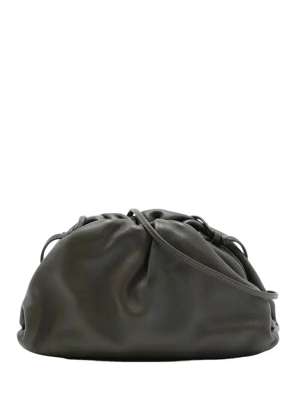 Bottega Veneta Lambskin Mini Pouch Crossbody Bag - Brown