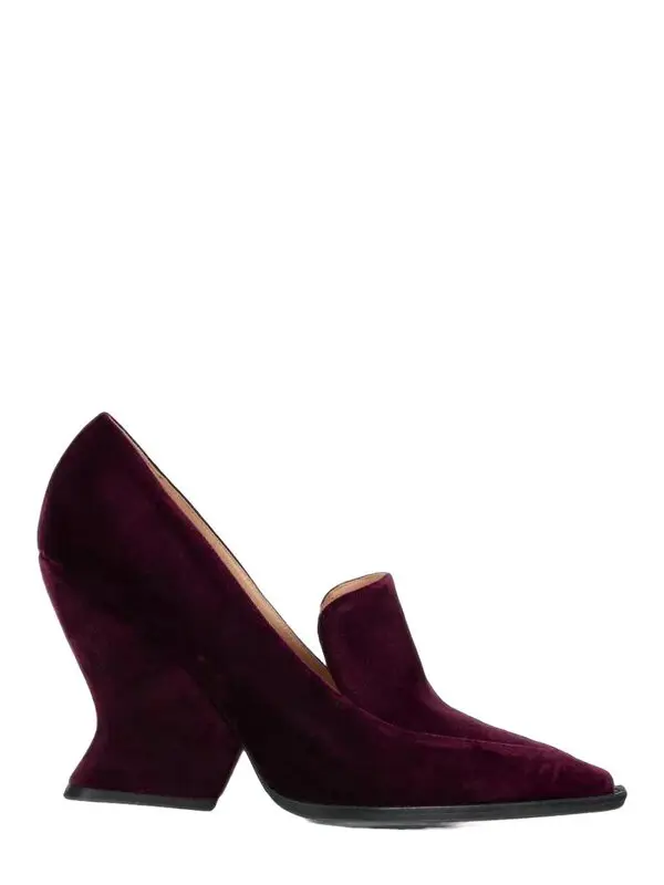 Alberta Ferretti Sculptural Heel Pumps - Red