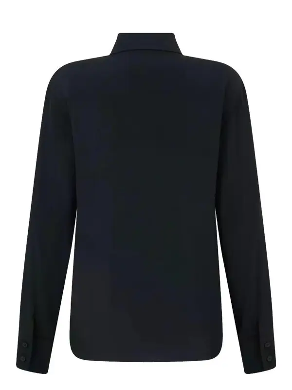 Alberta Ferretti Classic Collar Long Sleeve Shirt - Black