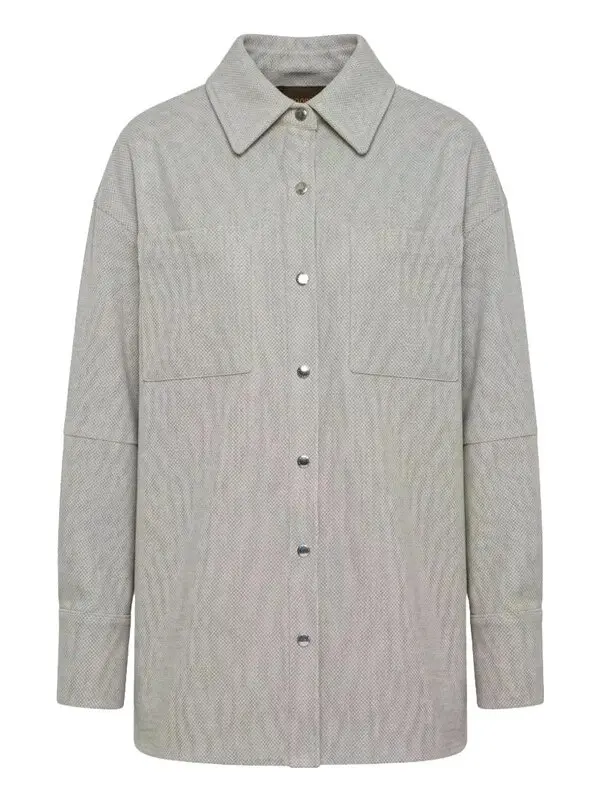 MOORER Textured Finish Button-fastening Shirt - Neutrals
