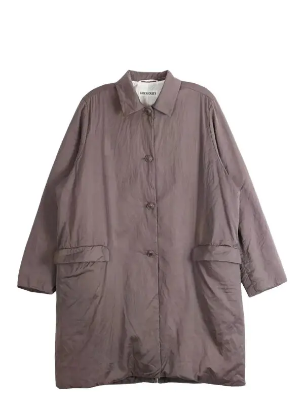CASEY CASEY Button-fastening Flap-pocket Coat - Brown