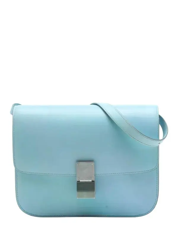 Celine Calfskin Classic Box Crossbody Bag - Blue