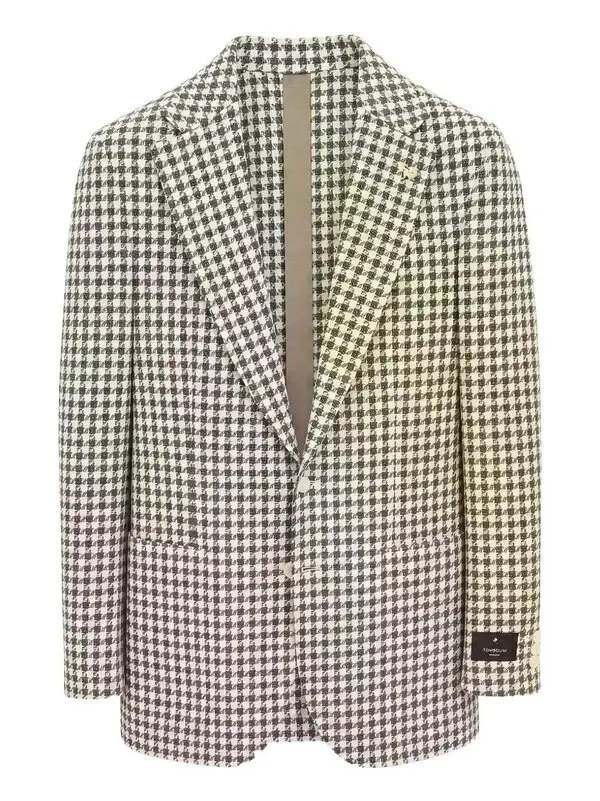 TOMBOLINI Houndstooth-pattern Blazer - Neutrals