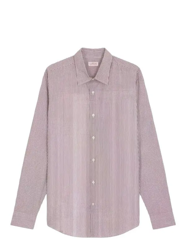 FURSAC Striped Long-sleeve Shirt - Red