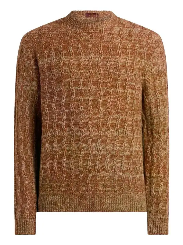 Etro Cable-knit Cashmere Sweater - Brown