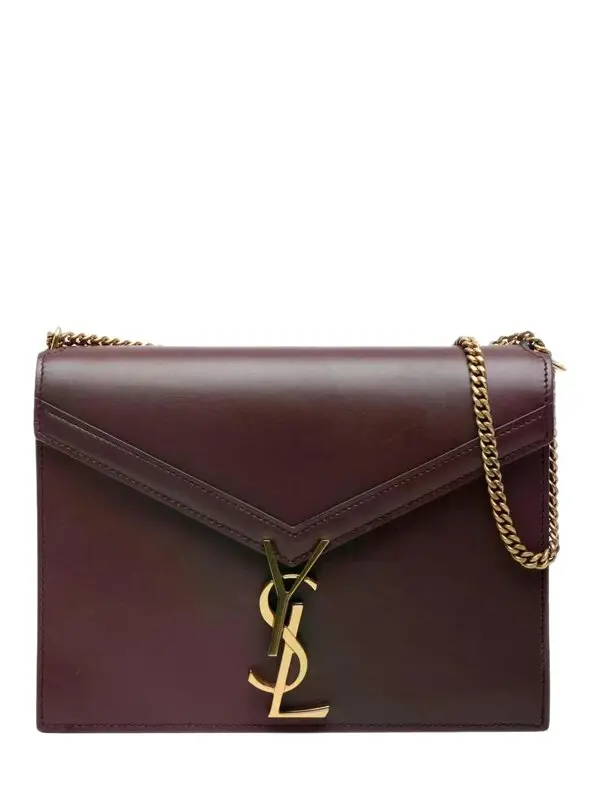 Saint Laurent 2018 Smooth Calfskin Monogram Cassandra Clasp Bag Shoulder Bag - Red