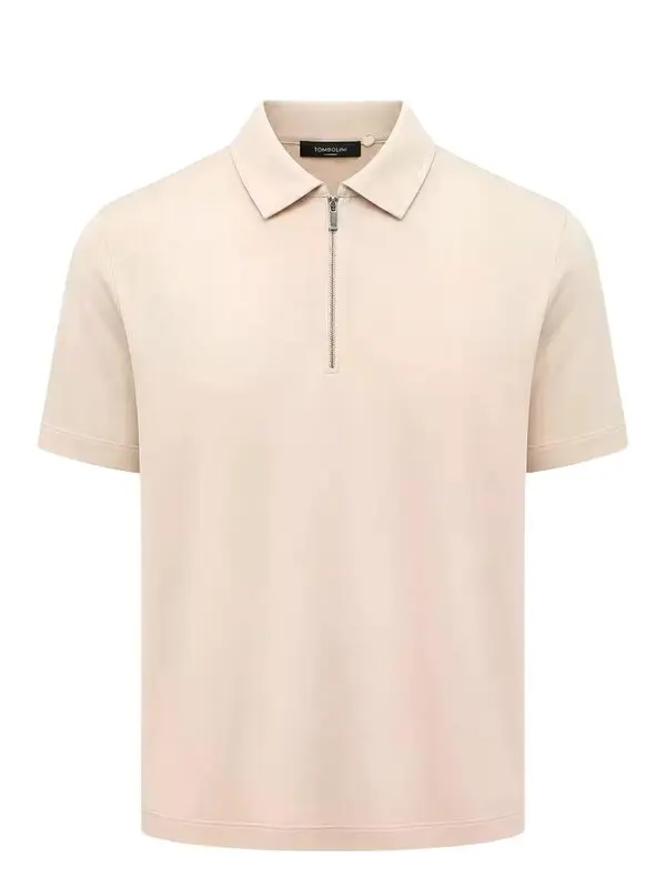 TOMBOLINI Quarter-zip Polo Shirt - Neutrals
