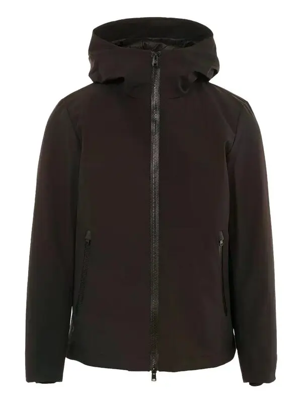 Woolrich Zip-up Hooded Jacket - Brown