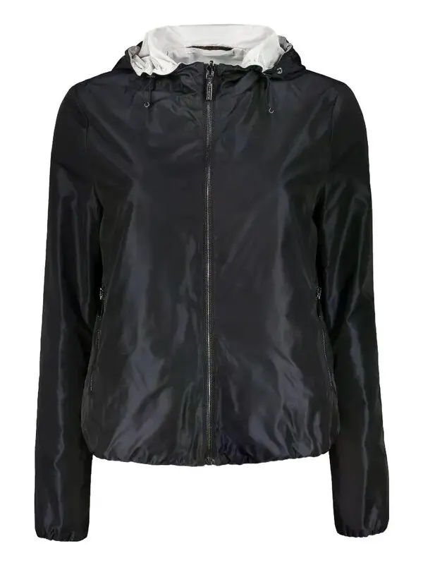 MOORER Hooded Lightweight Jacket - Blue