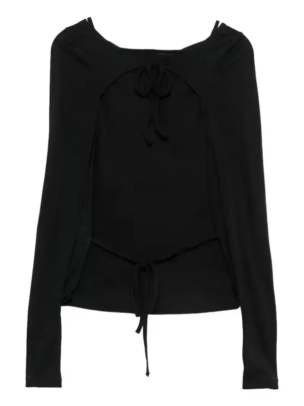 Eckhaus Latta Long Sleeve T-shirt - Black