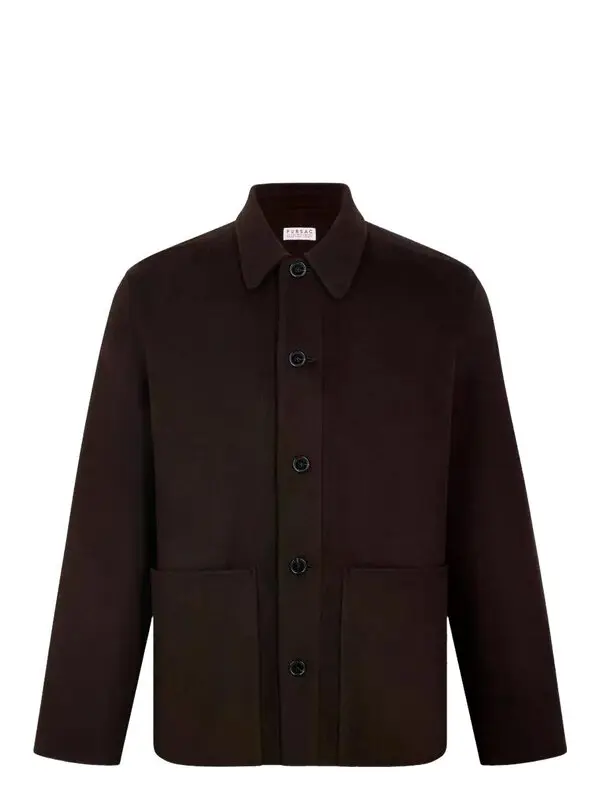 FURSAC Wool Button-up Jacket - Brown