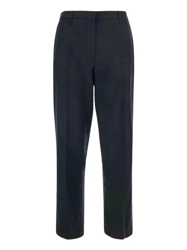 TELA Straight-leg Wool Trousers - Grey