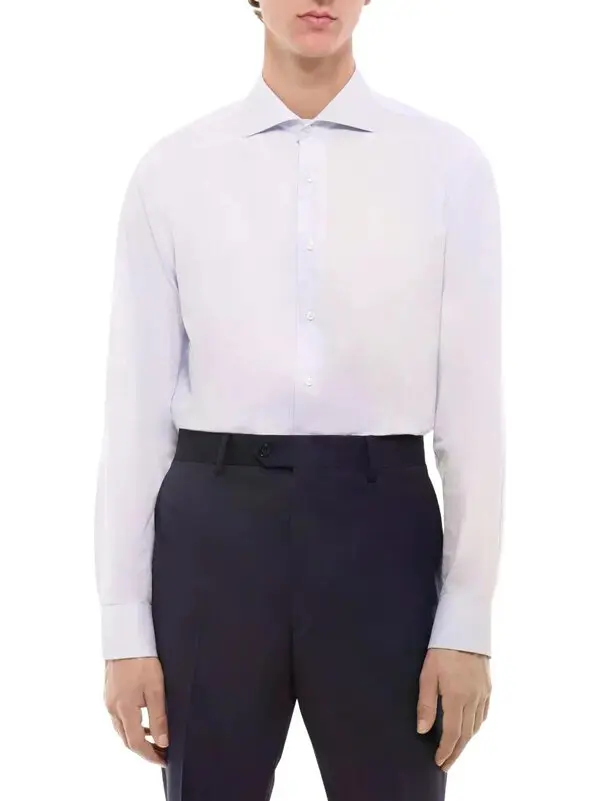 FURSAC Long-sleeve Cotton Shirt - Blue