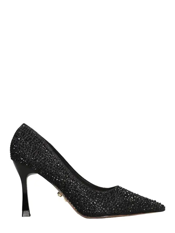 TWENTY FOURHAITCH Teylor Crystal-embellished Pointed-toe Pumps - Black