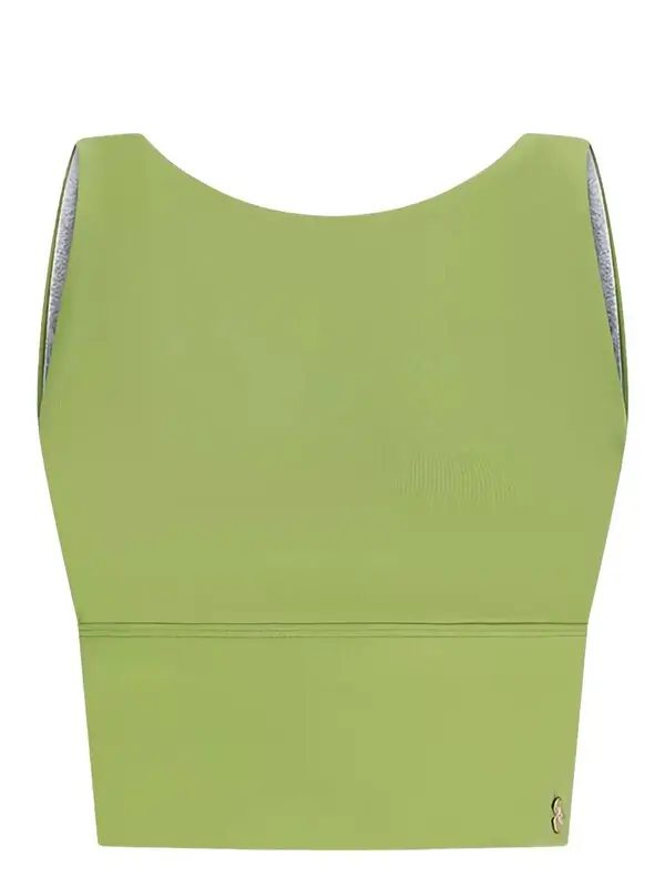 HOUSE OF GRAVITY Sleeveless Cropped Top - Green
