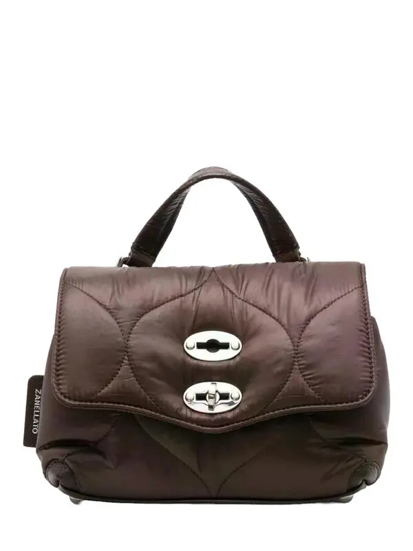 ZANELLATO Quilted Postina Clutch Bag - Brown