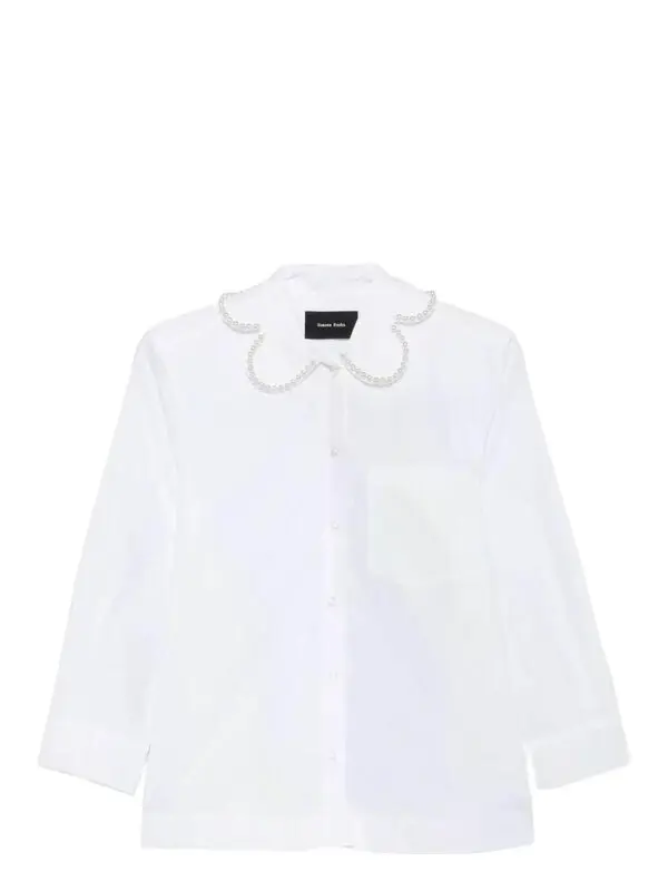 Simone Rocha Embellished-collar Shirt - White