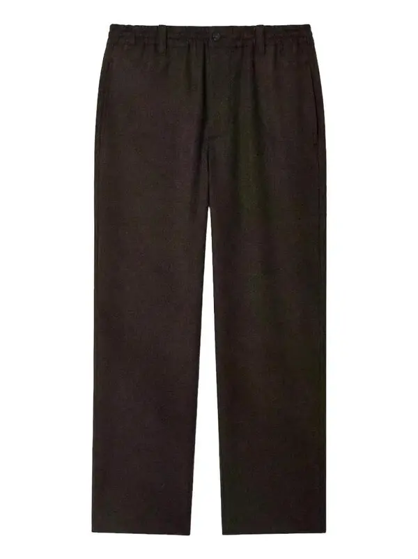 RETORI Drawstring Flannel Trousers - Brown