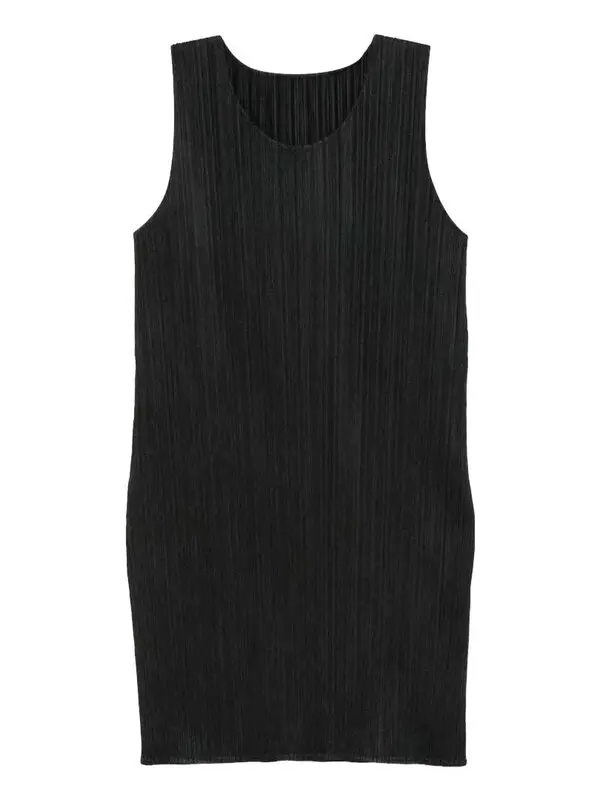 Issey Miyake Sleeveless Midi Dress - Black
