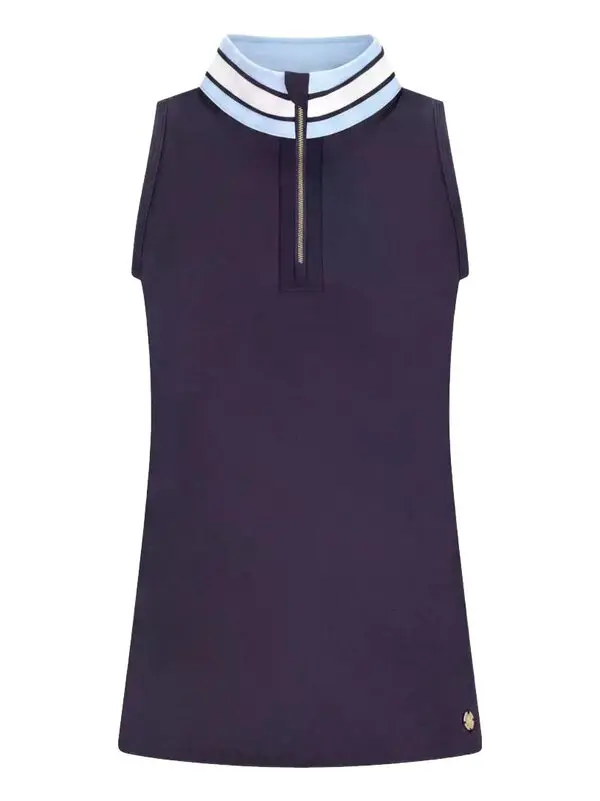 HOUSE OF GRAVITY Sleeveless High Neck Top - Blue
