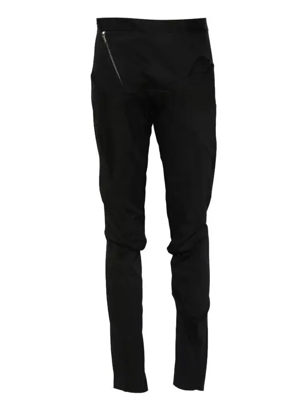LEON EMANUEL BLANCK Asymmetric Zip-fastening Trousers - Black