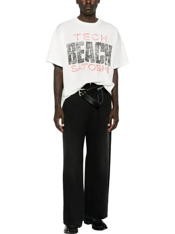 SATOSHI NAKAMOTO Slogan-print T-shirt - White