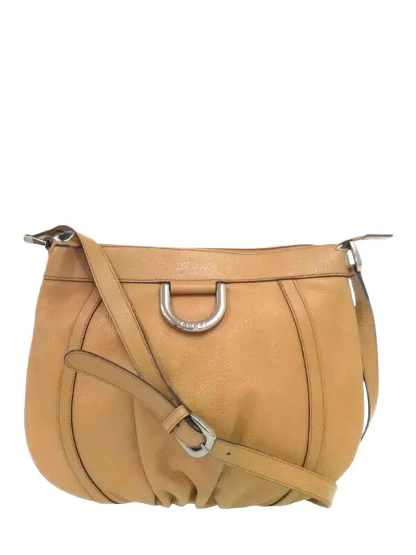 Gucci Calfskin Abbey D Ring Cross Body Bag - Brown