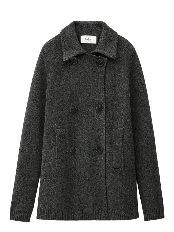 Ba&sh Double-breasted Coat - Grey