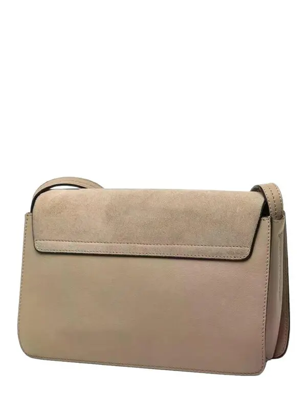 Chloé Faye Suede And Calfskin Crossbody Bag - Brown