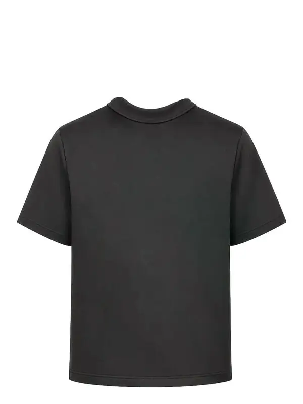 TOMBOLINI Quarter-zip Polo Shirt - Black
