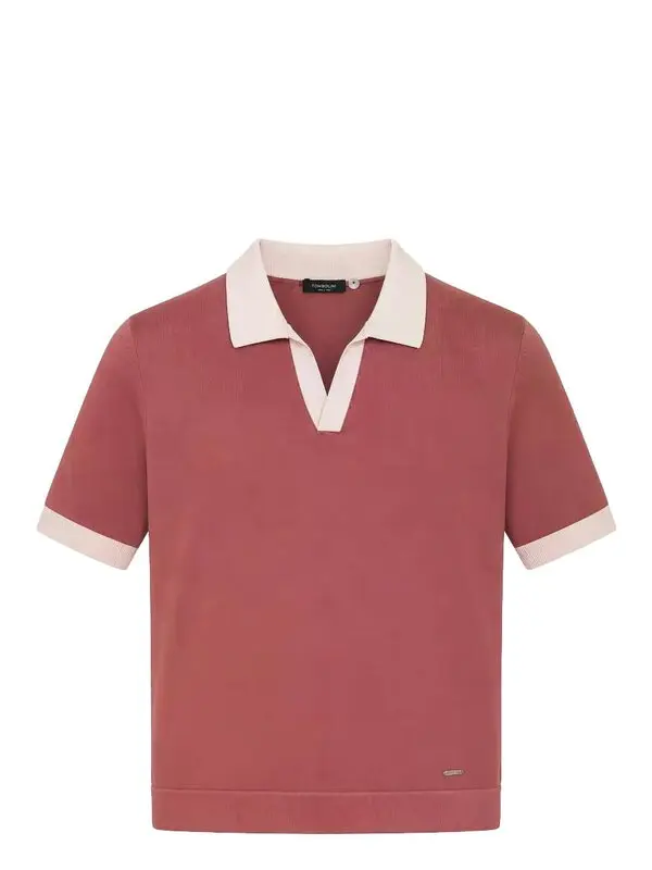 TOMBOLINI Contrast-trim T-shirt - Red