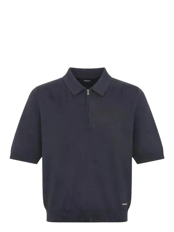 TOMBOLINI Zip-fastening Short-sleeve Polo Shirt - Blue