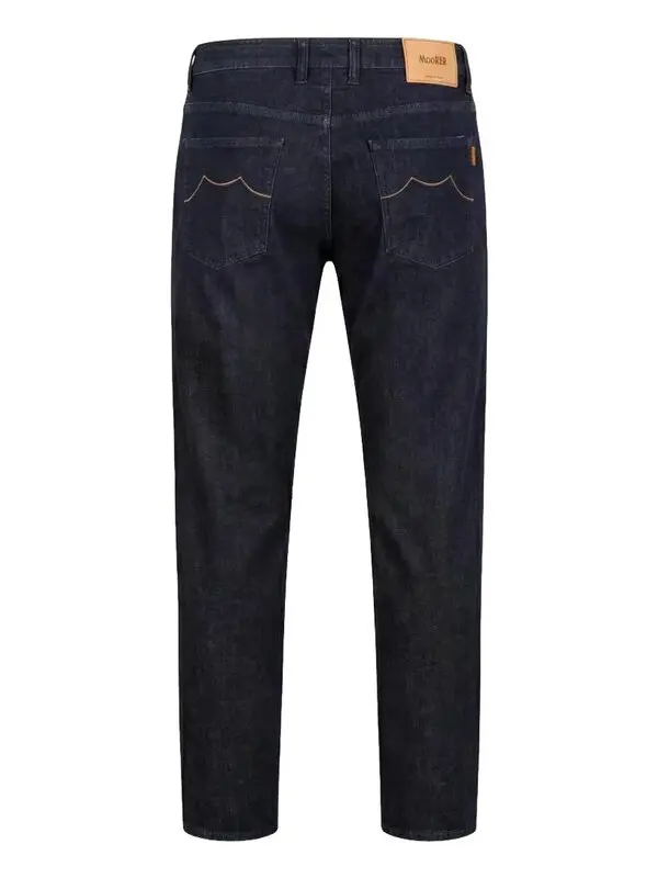 MOORER Straight-leg Five-pocket Jeans - Blue
