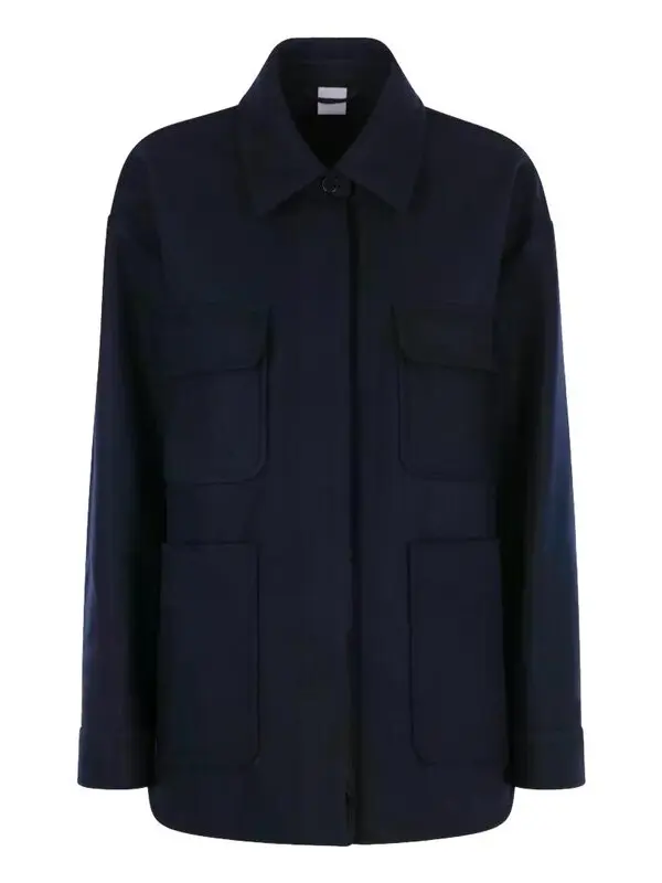 Aspesi Multi-pocket Wool Jacket - Blue