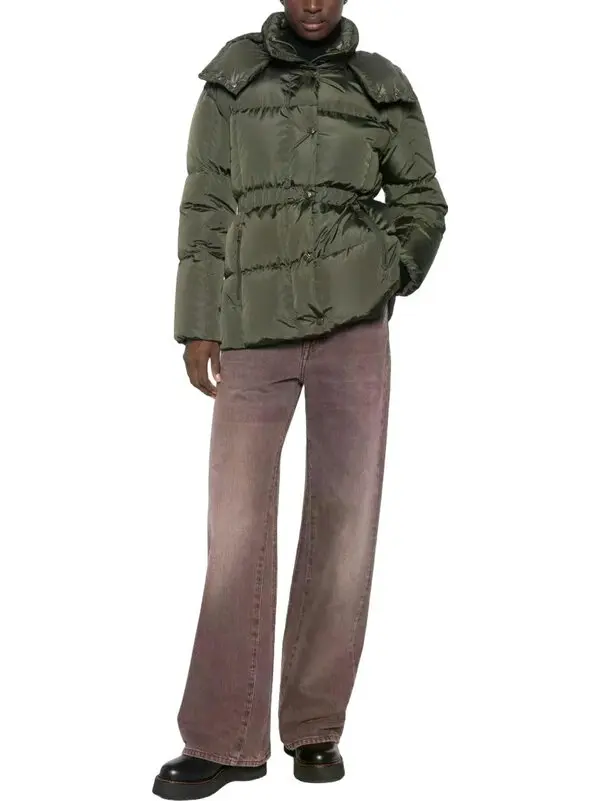 Moncler Quilted Hooded Jacket - Green