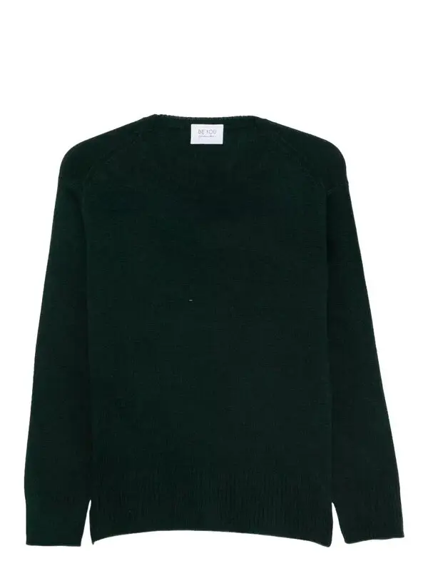 BEYOU Virgin Wool Sweater - Green