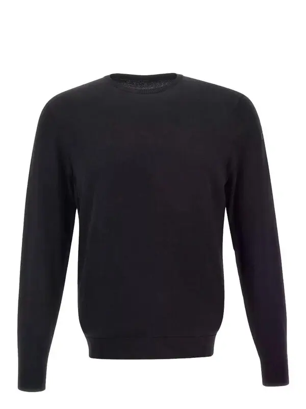RRD Maxell Logo-patch Fine-knit Top - Black